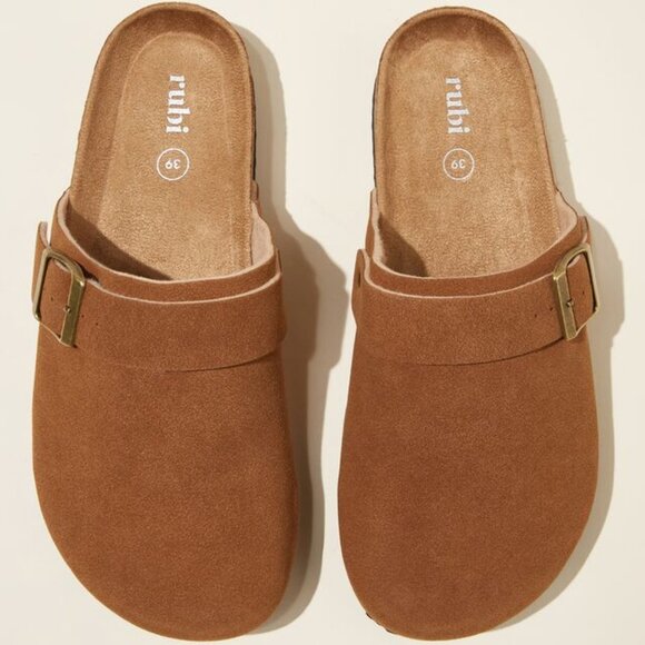 Cotton On | Shoes | Rubi Brown Buckle Mules 38 | Poshmark